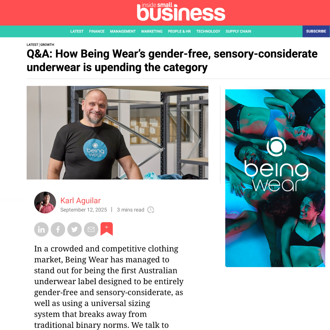 Media Coverage - Inside Small Business – Being Wear